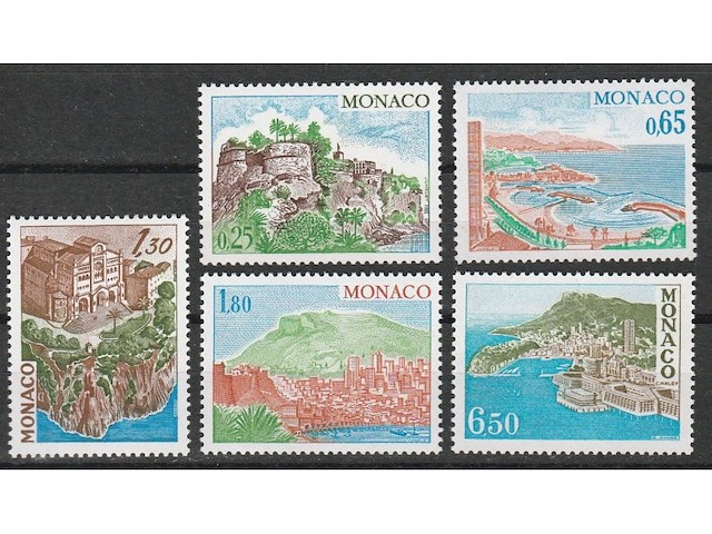 Monaco-1978-Views and buildings of the Principality-MNH