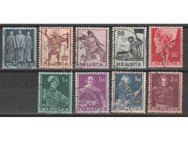 Switzerland, Švajcarska-1941-Historical representations