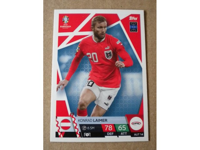 Kartica `Topps Euro 2024 Match Attax` (AUT 14)