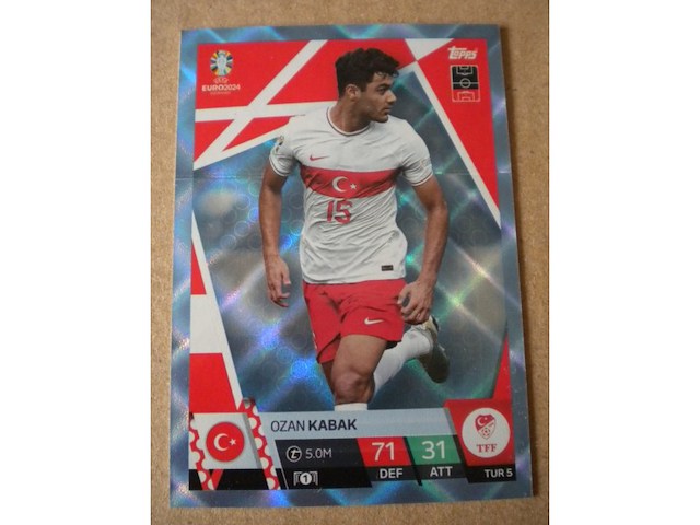 Kartica `Topps Euro 2024 Match Attax` (TUR 5)