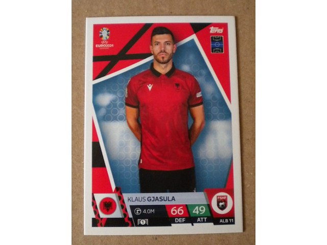 Kartica `Topps Euro 2024 Match Attax` (ALB 11)