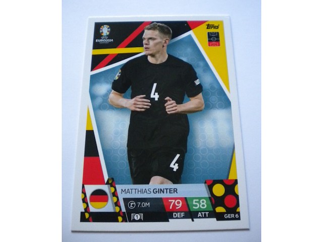 Kartica `Topps Euro 2024 Match Attax` (GER 6)