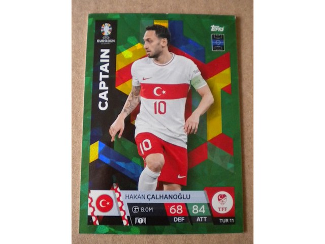 Kartica `Topps Euro 2024 Match Attax` (TUR 11)