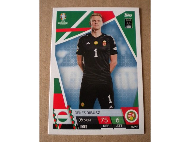 Kartica `Topps Euro 2024 Match Attax` (HUN 1)