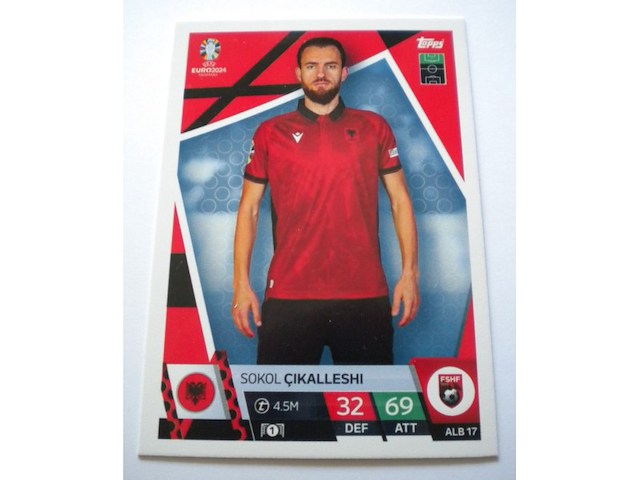 Kartica `Topps Euro 2024 Match Attax` (ALB 17)