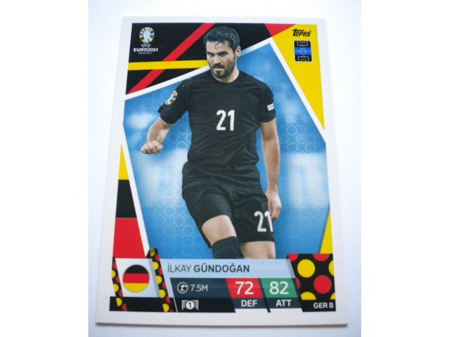 Kartica `Topps Euro 2024 Match Attax` (GER 8)
