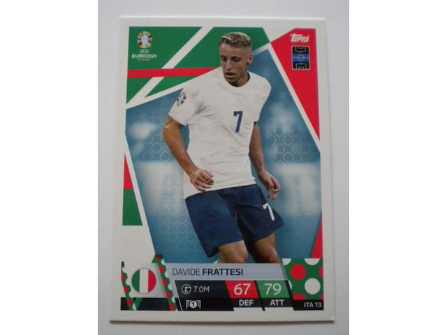Kartica `Topps Euro 2024 Match Attax` (ITA 13)