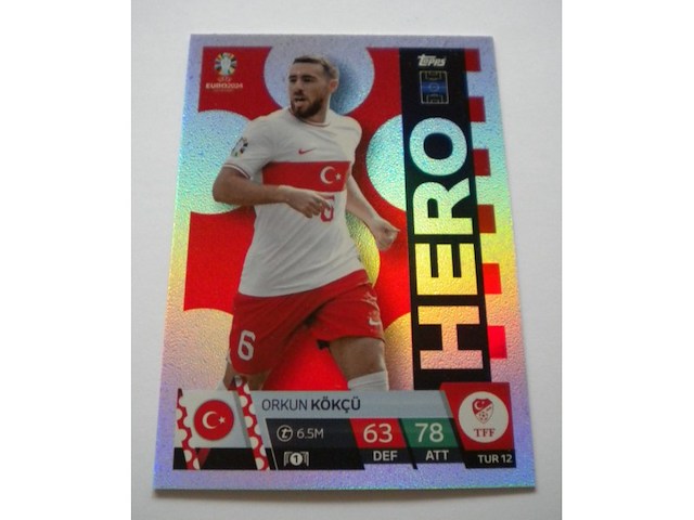 Kartica `Topps Euro 2024 Match Attax` (TUR 12)