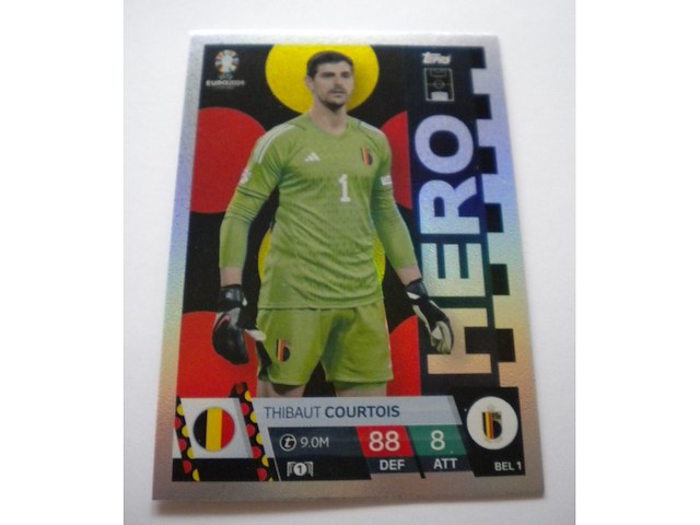 Kartica `Topps Euro 2024 Match Attax` (BEL 1)