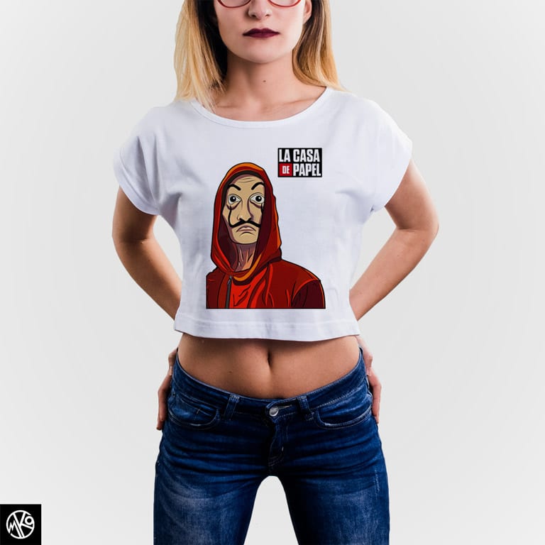 La Casa De Papel Poster crop top majica