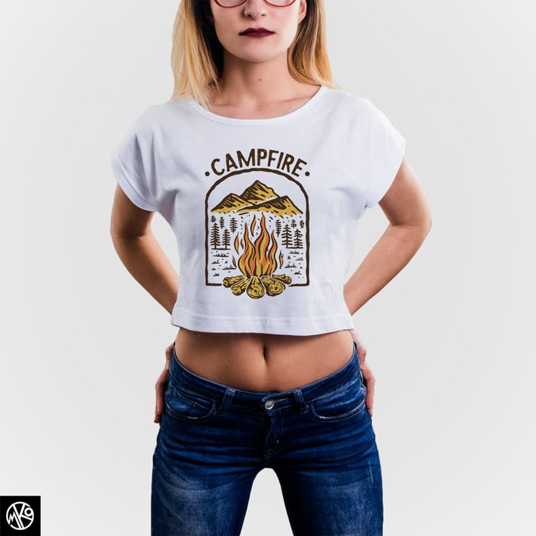 Campfire crop top majica