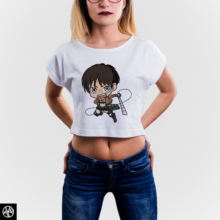 Chibi Eren crop top majica