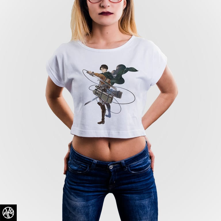Eren Attack On Titan crop top majica