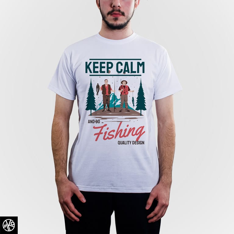 Keep Calm And Go Fishing majica