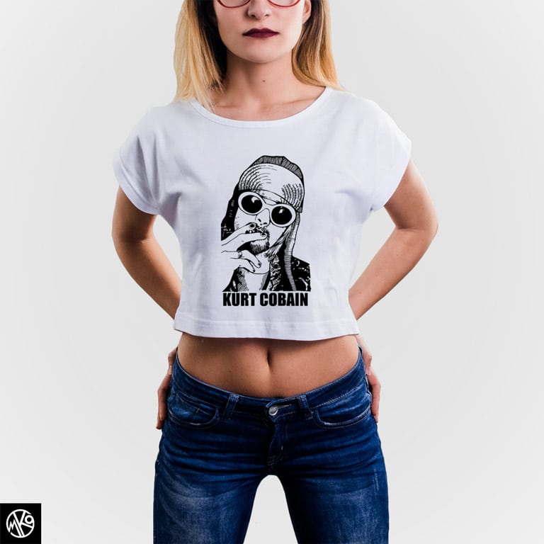 Kurt Cobain crop top majica