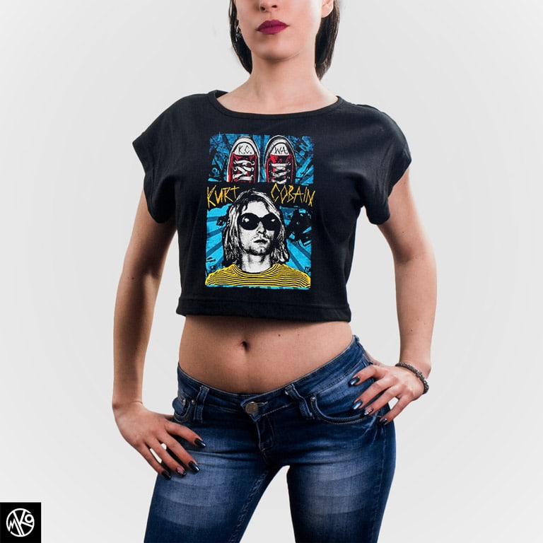 Kurt Cobain Vintage crop top majica