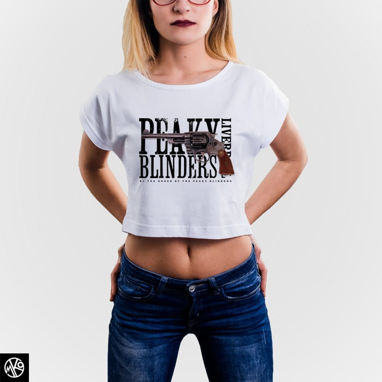 Peaky Blinders Gun crop top majica