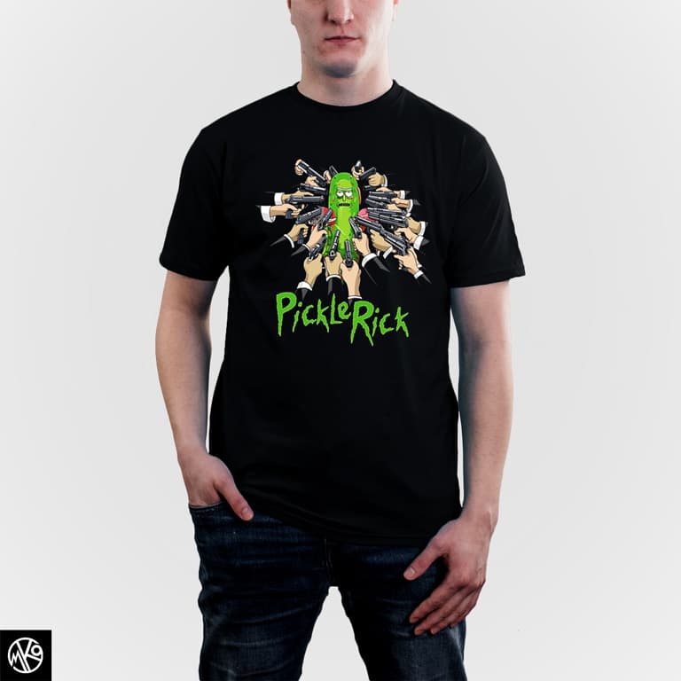 Pickle Rick Pistols majica