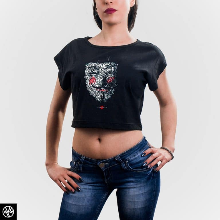 Anonymous V For Vendetta Crop Top majica