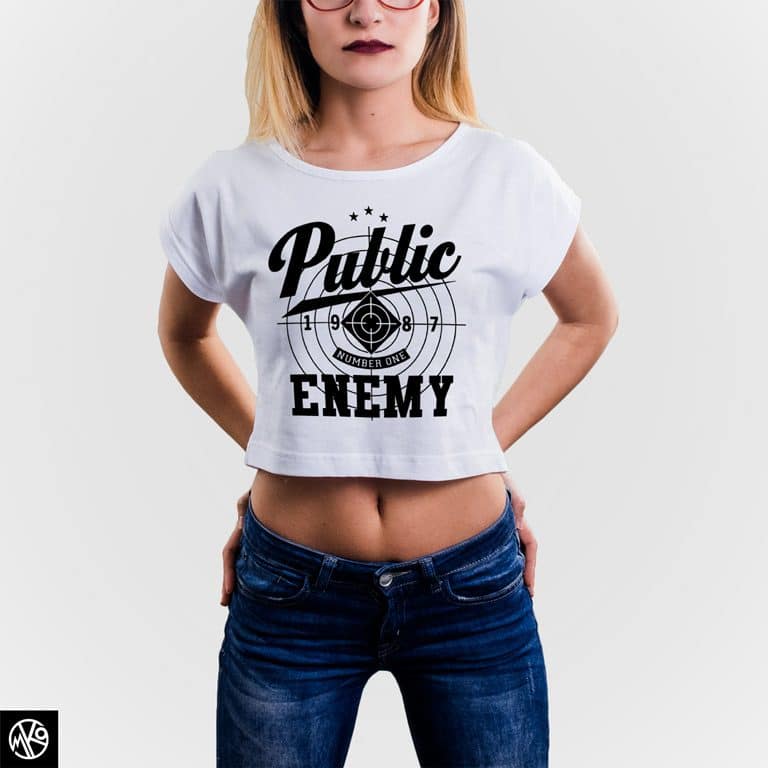 Public Enemy Number One Crop Top majica