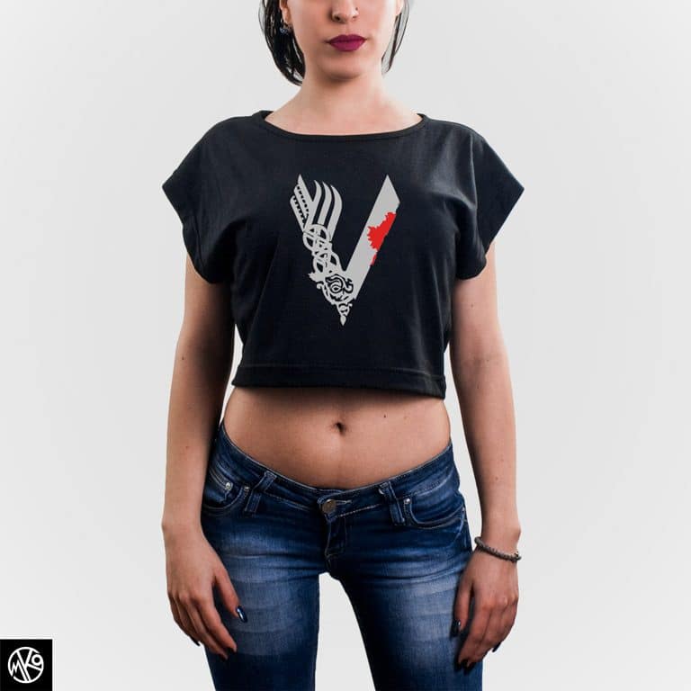 Vikings Logo Crop Top majica