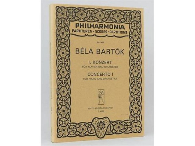 Bela Bartok. Tanz-Suite. Dance Suite. Suite de Danses.