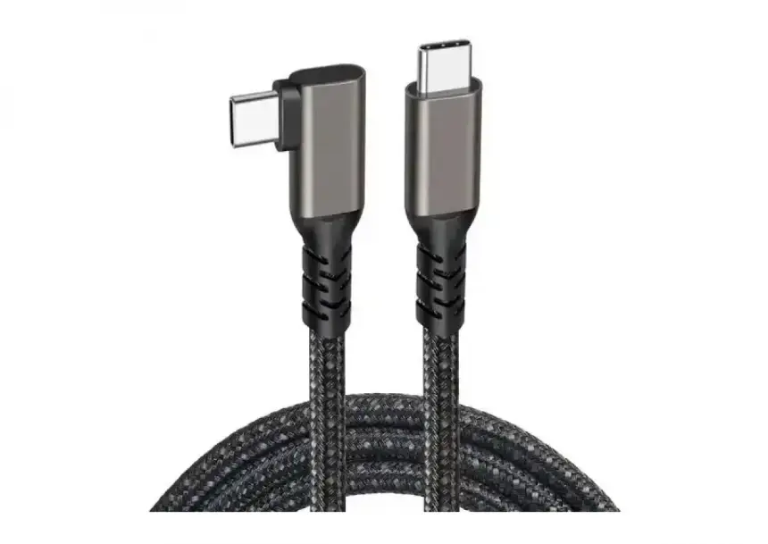 KETTZ USB kabl Tip C - Tip C 90° KT-USBC070, 3.2, 4K, 100 W, 1 m