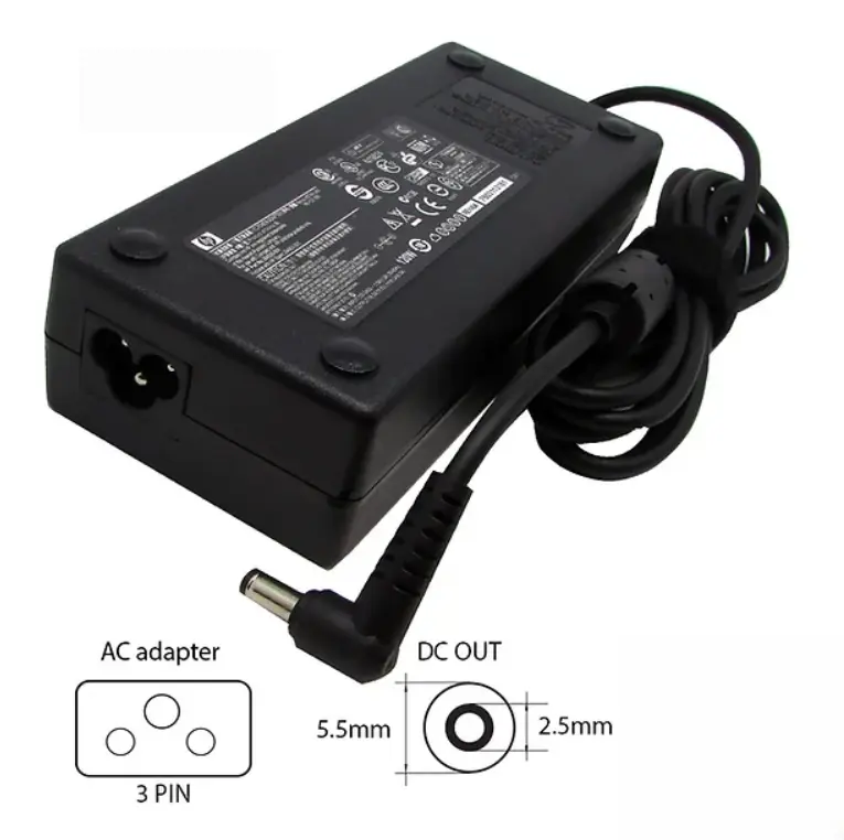 HP Laptop adapter HP/COMPAQ 18.5V-6.5A, 5.5x2.5, 120W-HP07