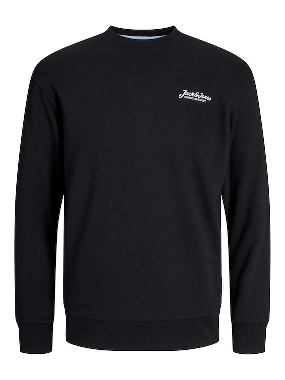 JACK & JONES Muški duks 12277403, Crni