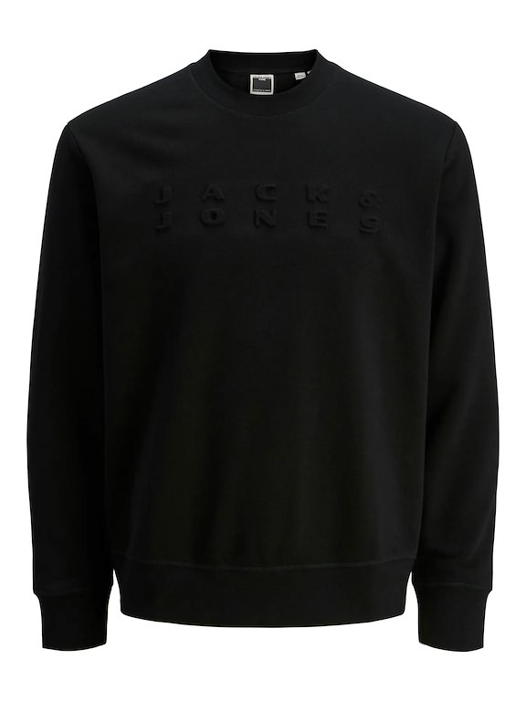 JACK & JONES Muški duks 12274127, Crni