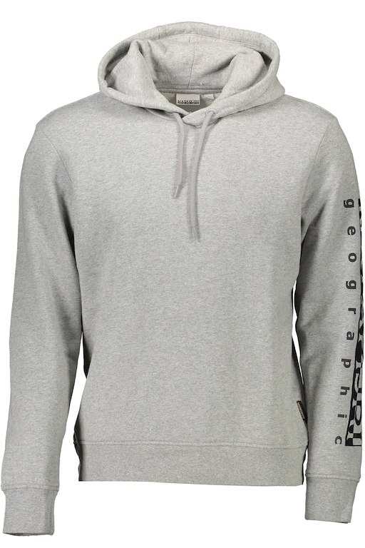 NAPAPIJRI Muški duks NP0A4FQM-BADAS-H_GRIGIO_160-MED-GREY-MELANGE, Sivi