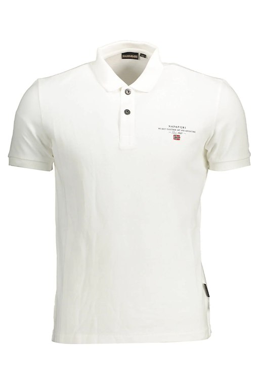 NAPAPIJRI Muška polo majica NP0A4GDL-ELBAS-SS-4_BIANCO_002, Bela