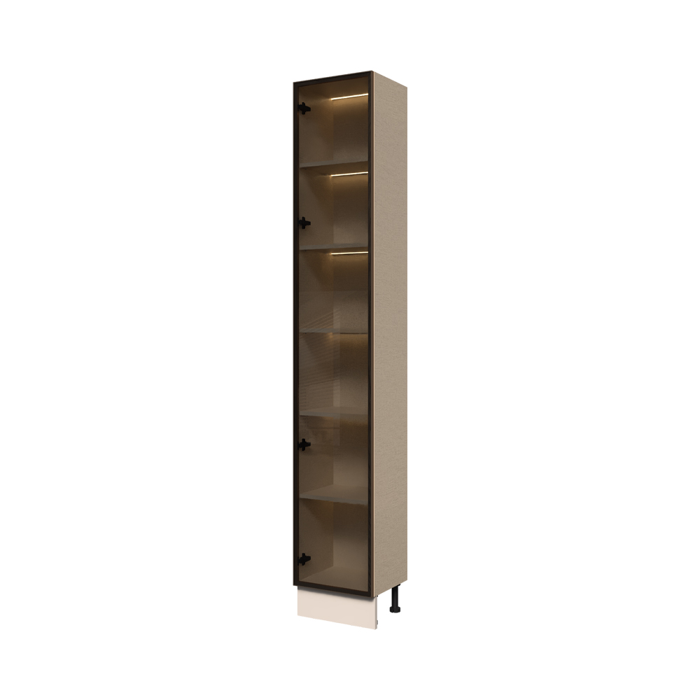 VITRINA SA STAKLENIM KRILIMA K23-40-AL