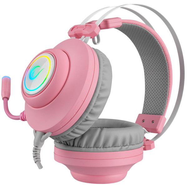 Slušalice sa mikrofonom Rampage RM-K1 PULSAR 7.1 USB + 3.5mm roze