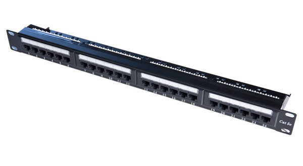 Patch panel OWIRE 19"/1U Cat6/24 port