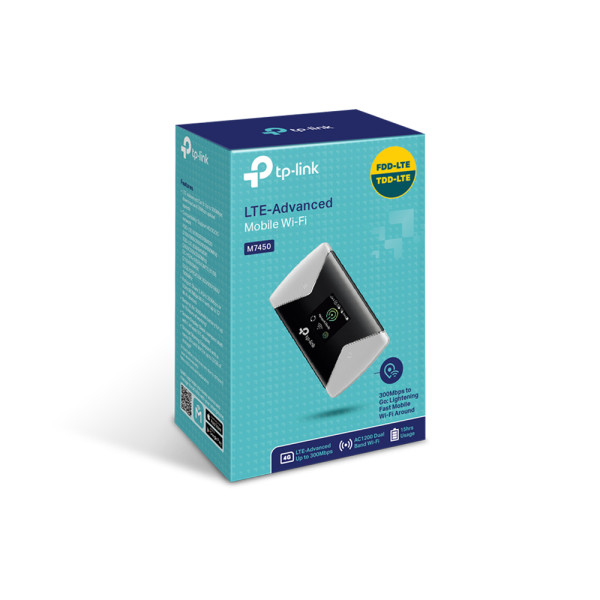 LAN Router TP-LINK M7450 LTE/WiFi/300Mbps/3000mAh