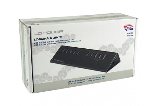HUB LC Power LC-HUB-ALU-2B-10 USB3.0 Aluminium