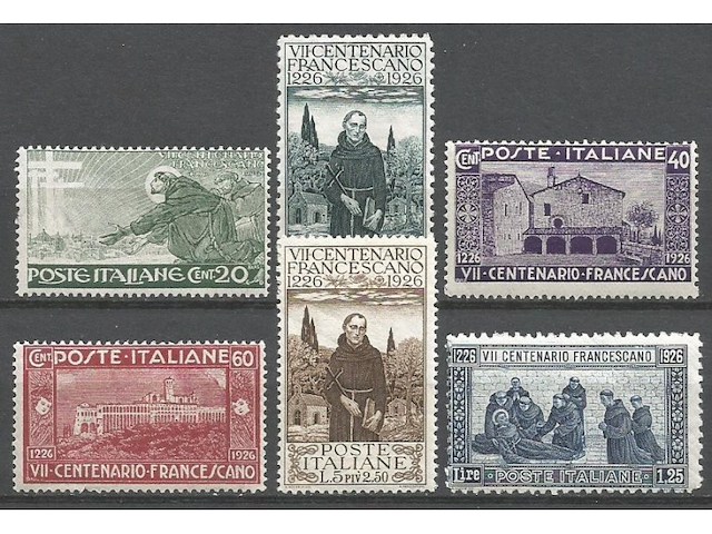 Italija,700 god smrti-Franz von Assisi 1926.,čisto