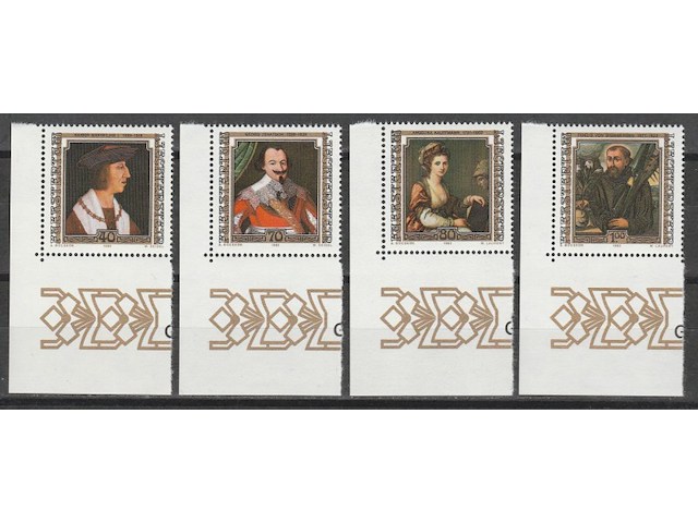 Lihtenštajn-1982-Famous Visitors to Liechtenstein-MNH