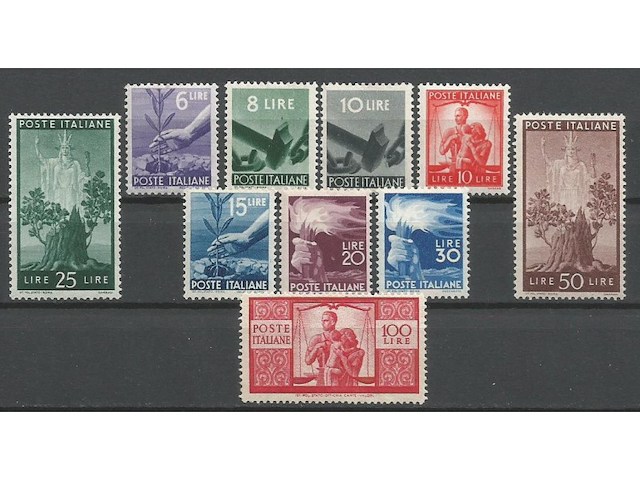 Italija,Redovne-`Demokratija` 1945.,čisto