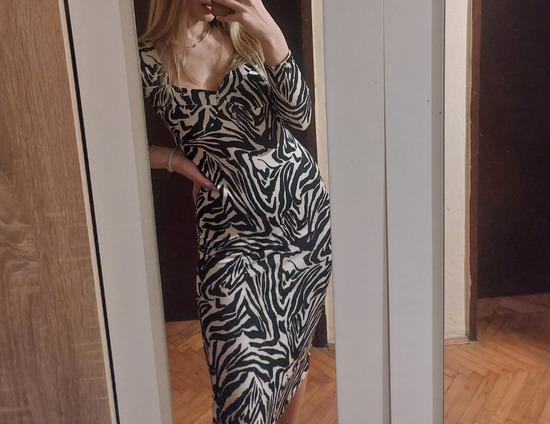 Haljina zebra print