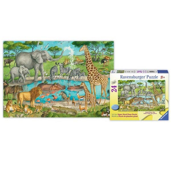 Ravensburger podne puzzle (slagalice) divlje životinje na pojilu RA05542