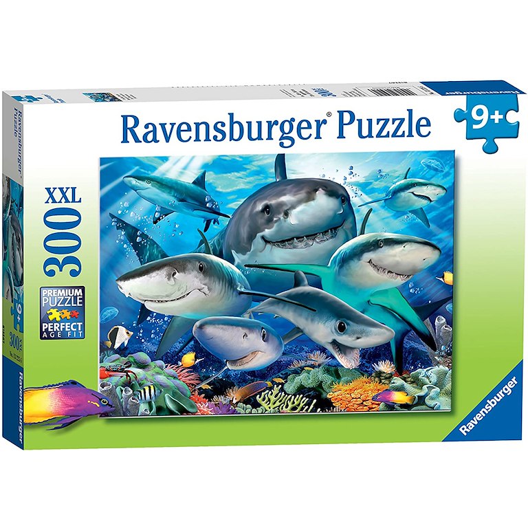 Ravensburger puzzle (slagalice) 300XXL Nasmejane ajkule RA13225