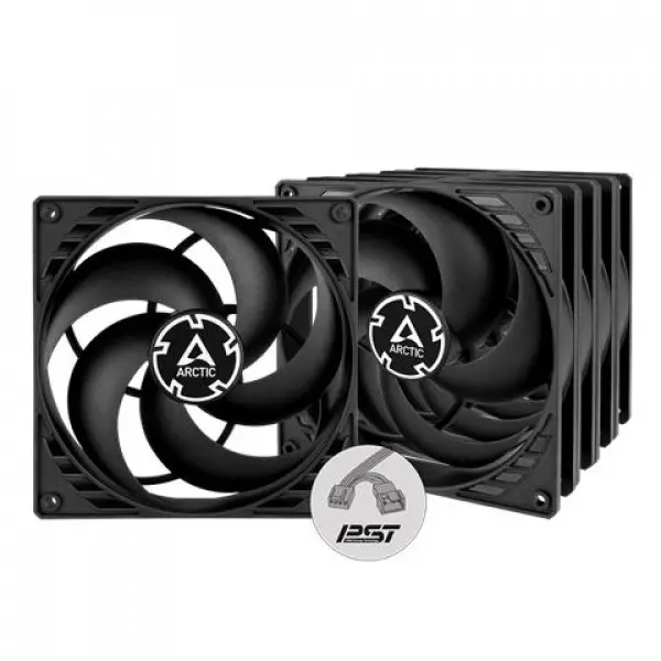 Arctic P14 PWM PST Set ventilatora za kućište, 5 komada, Crni