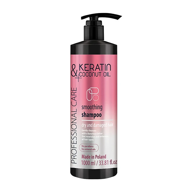 Šampon za suvu i oštećenu kosu sa keratinom i kokosovim uljem Keratin & Coconut Oil 1000ml