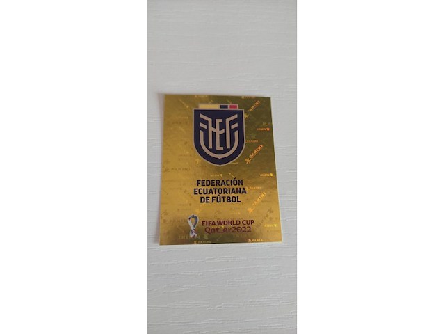 Panini FIFA 2022 international Qatar ECU 02