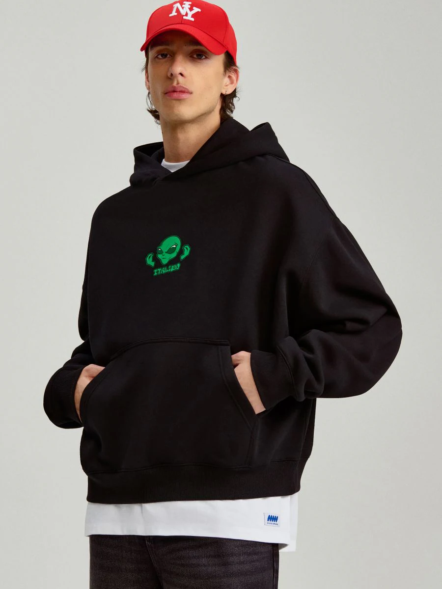 Oversize dukserica s kapuljačom