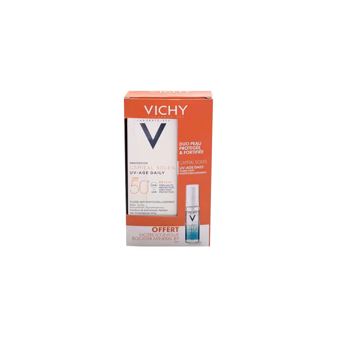 Vichy Capital Soleil UV-Age Vodeni Fluid SPF 50+, 40 Ml + Mineral 89 Booster, 30 Ml GRATIS 3885