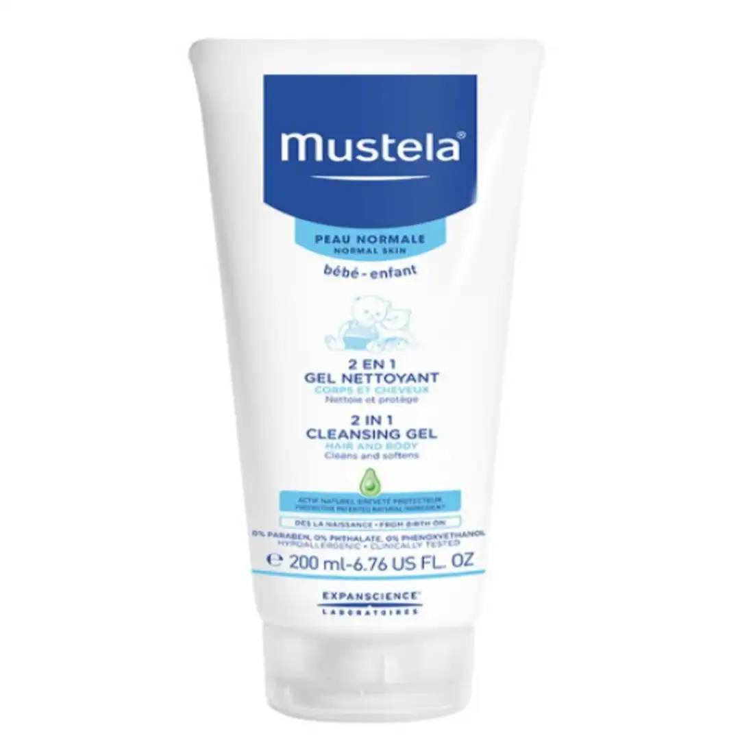 Mustela 2 U 1 Šampon Za Pranje Kose I Tela 200 Ml