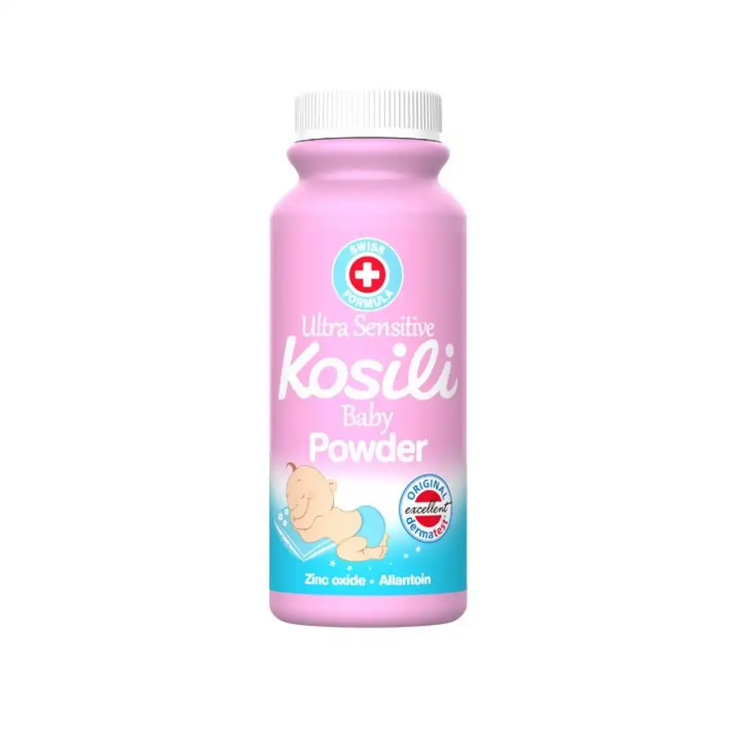 Kosili Ultra Sensitive Baby Puder – Roze, 100 G